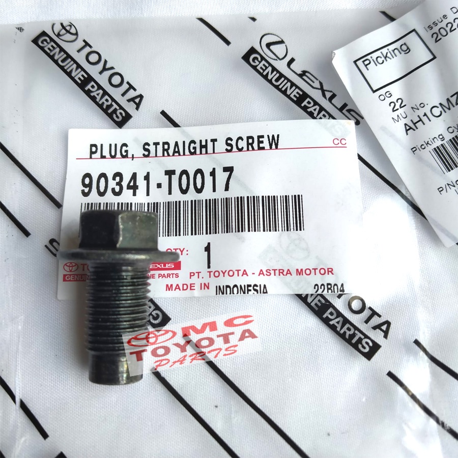 Jual Baut Tutup Buang Oli Starlet New Yaris Vios Seinta Etios 90341 ...