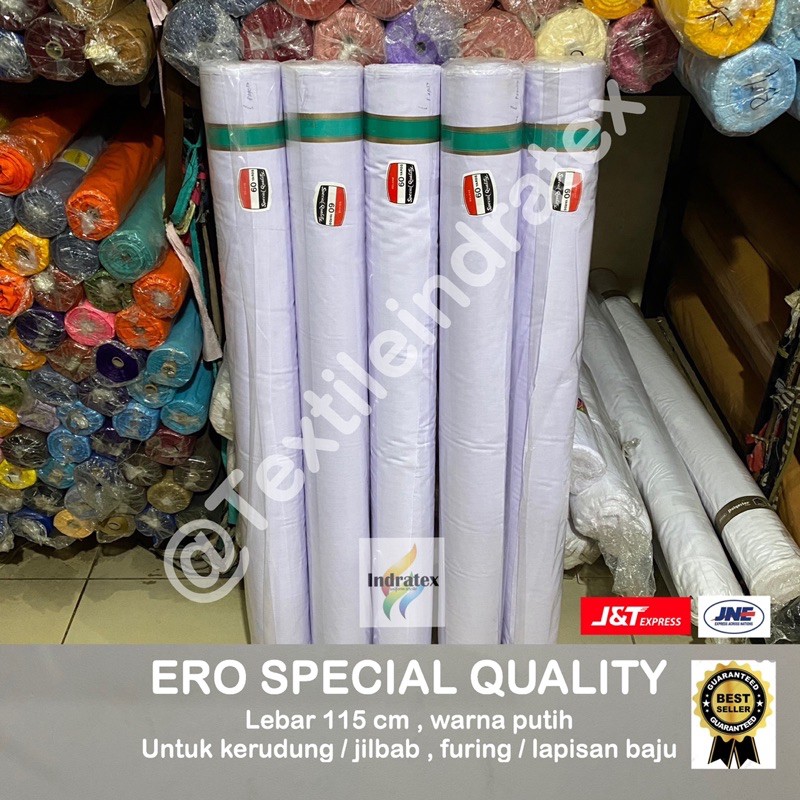 Jual ( per setengah meter ) kain ero erro katun putih SPECIAL QUALITY ...