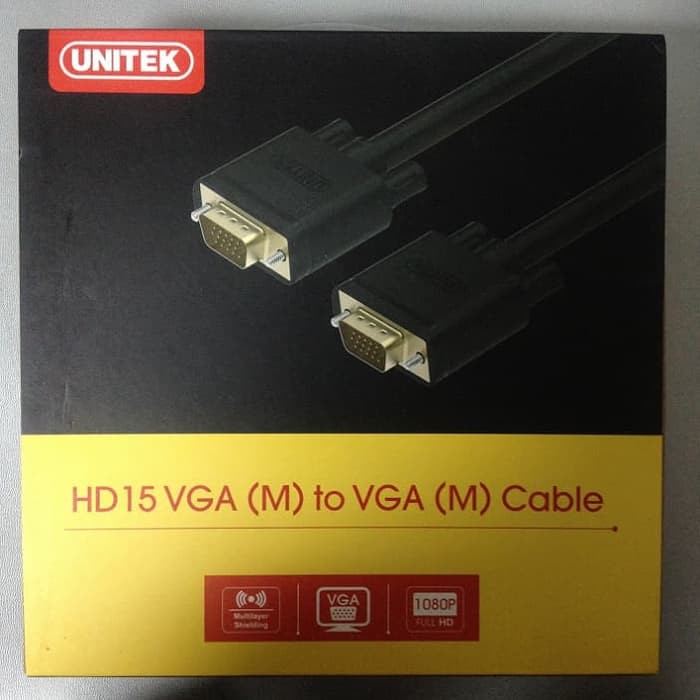 Jual Kabel VGA 15Meter Unitek Y-C507G Male to Male Cable VGA 15 Meter ...