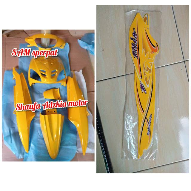 Jual Terbaru cover body alus yamaha #mio sporty #mio lama kuning plus ...
