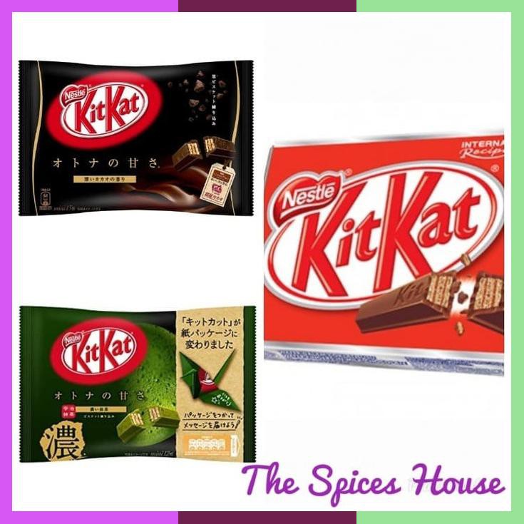 Jual Kit Kat Japan Dark Chocolate Green Tea Kitkat Jepang Green Tea ...