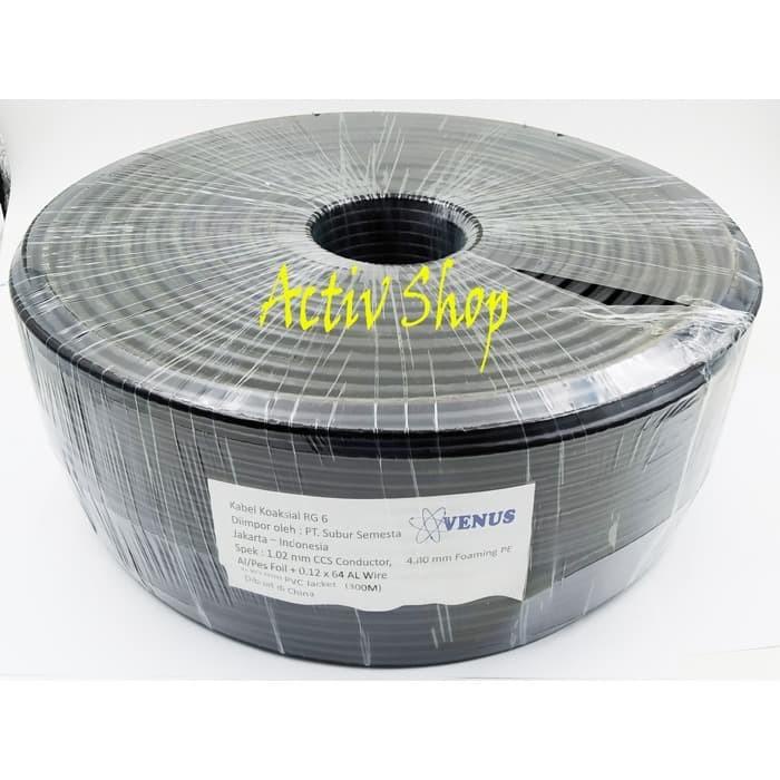 Jual Venus Kabel Antena Tv / Kabel Coaxial Rg6 300 Meter ( Standart ) | Shopee Indonesia