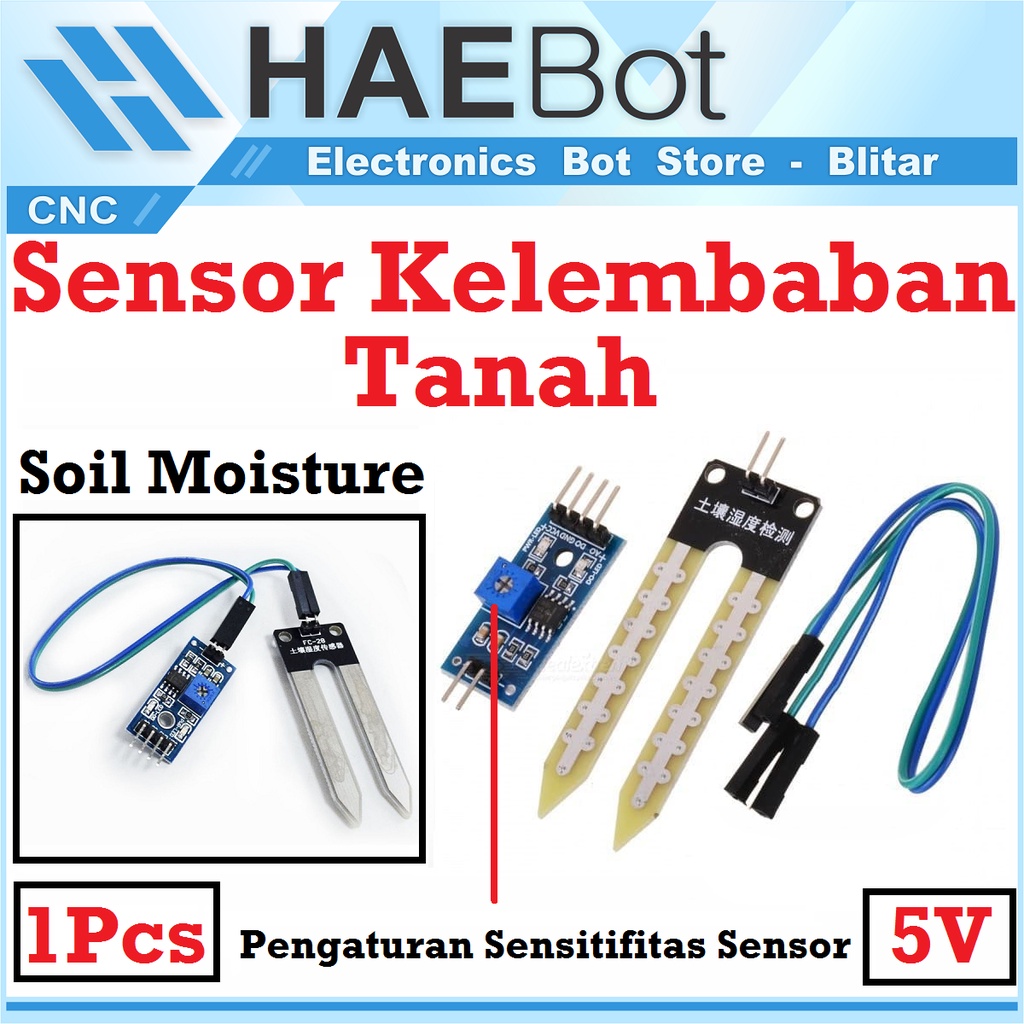 Jual [HAEBOT] Sensor Module Modul Kelembaban Tanah Soil Moisture ...