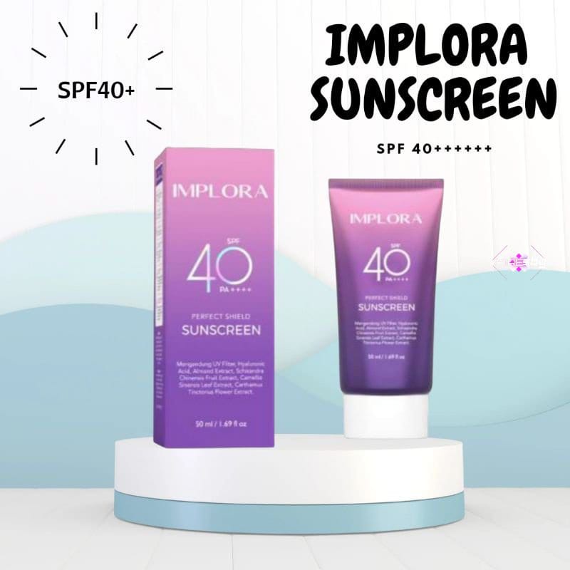 Jual [BPOM] IMPLORA Perfect Shield Sunscreen SPF 40 PA++++ | Sunscreen Wajah | Shopee Indonesia