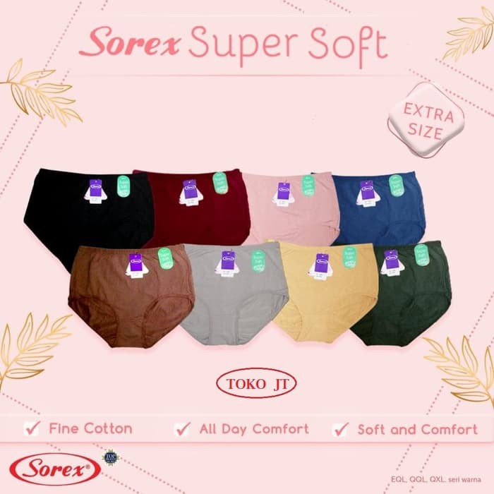 Jual Celana Dalam Wanita Soft Sorex 8421 Ekstra Besar Jumbo QQL/XXXXL/5L | Shopee Indonesia