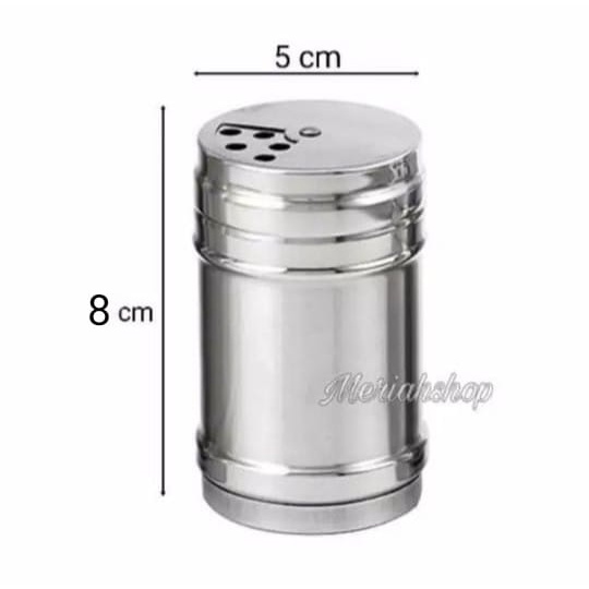 Jual Botol Shaker kecil 8 x 5cm Tempat Garam Merica Bumbu Lada ...