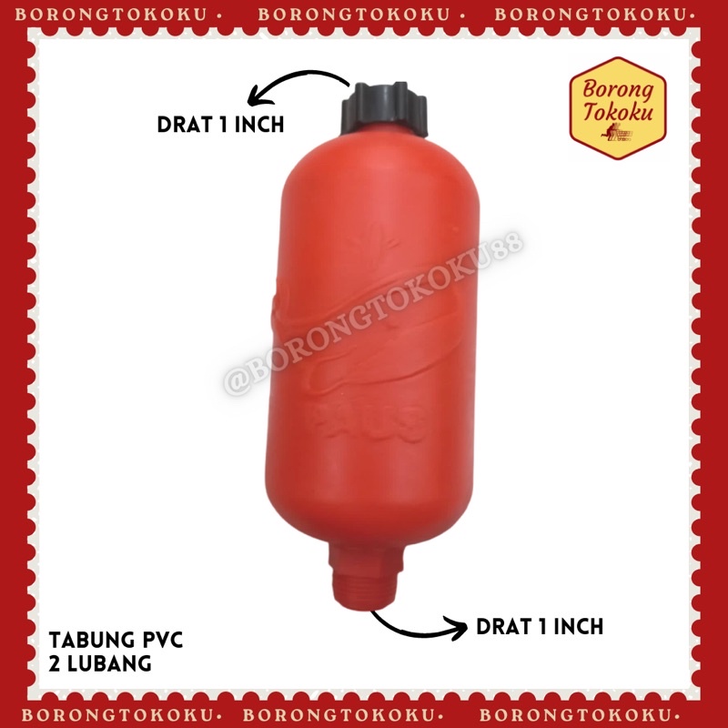 Jual Tabung pompa air PVC 2 lubang Tabung pompa air non auto tebal | Shopee Indonesia