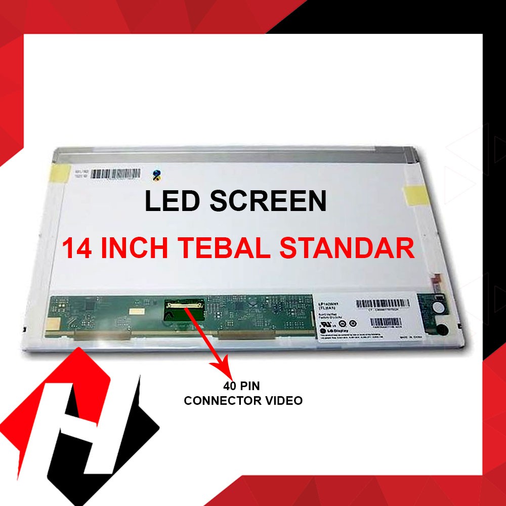 Jual LCD LED Laptop 14 Inch 40 Pin Tebal Standar Aspire 473 Lenovo B475 ...