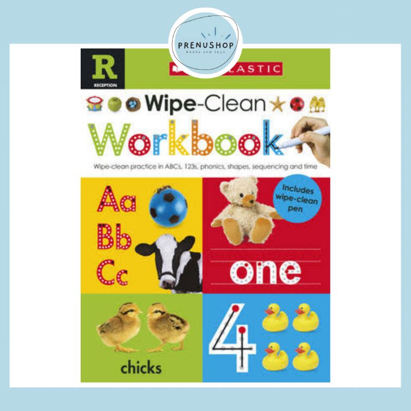 Jual Activity Book Scholastic Early Learners Wipe-Clean Workbook (Reception) | Shopee Indonesia