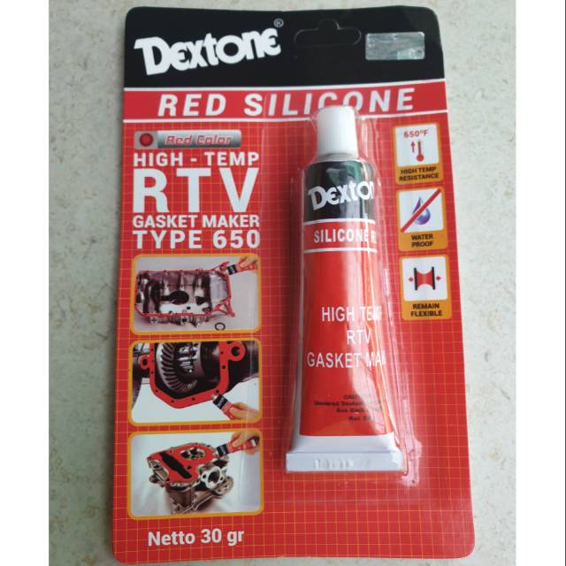 Jual Lem silikon sealant merah high temp berat 30gr | Shopee Indonesia