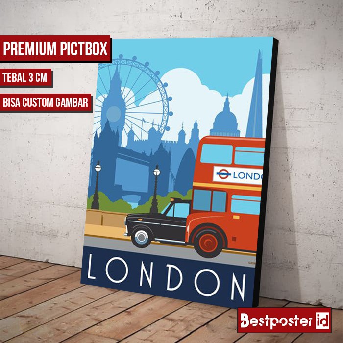 Jual Dekorasi Dinding Poster VINTAGE LONDON A3 PICTBOX01034 | Shopee ...