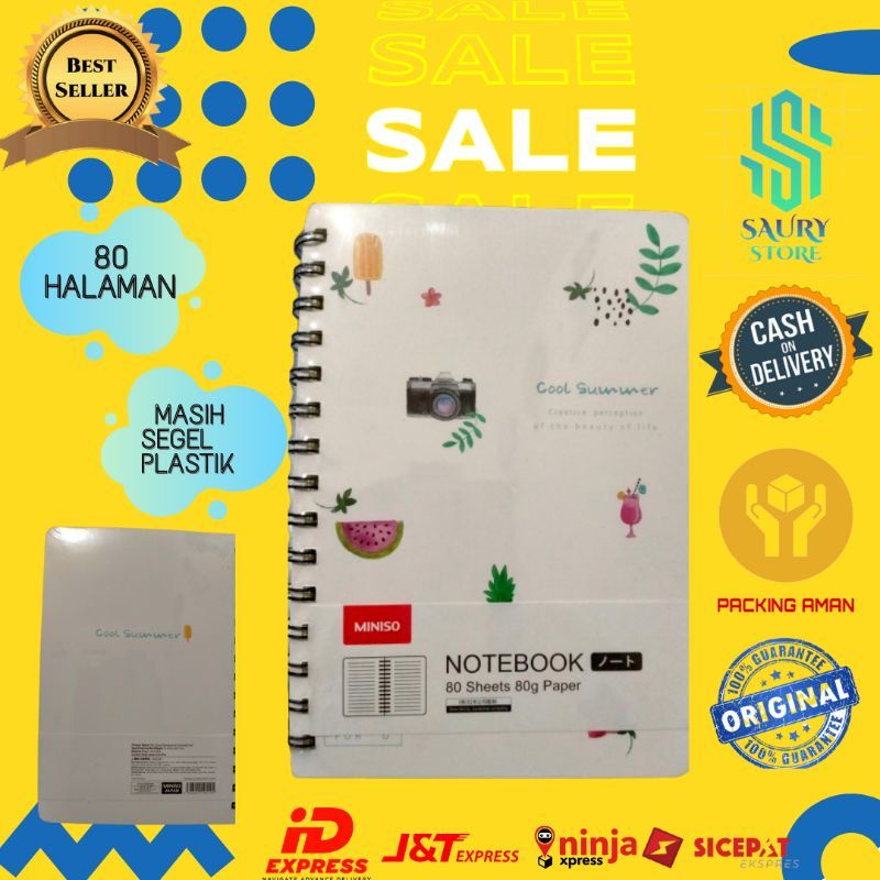 Jual NOTEBOOK MINISO A5 80 SHEETS 80G | Shopee Indonesia