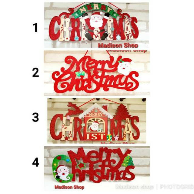 Jual Krans Tulisan Merry Christmas Santa Dekorasi Gantungan Pintu Pohon ... Jual Krans Tulisan Merry Christmas Santa Dekorasi Gantungan Pintu Pohon ...