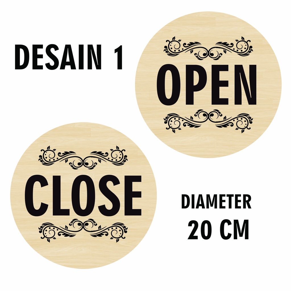 Jual papan tanda open close - wall signage open closed open close sign ...