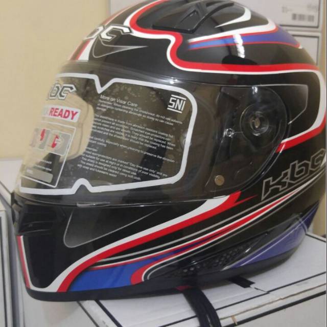 Jual Helm KBC full face motif black ORIGINAL 100% | Shopee Indonesia