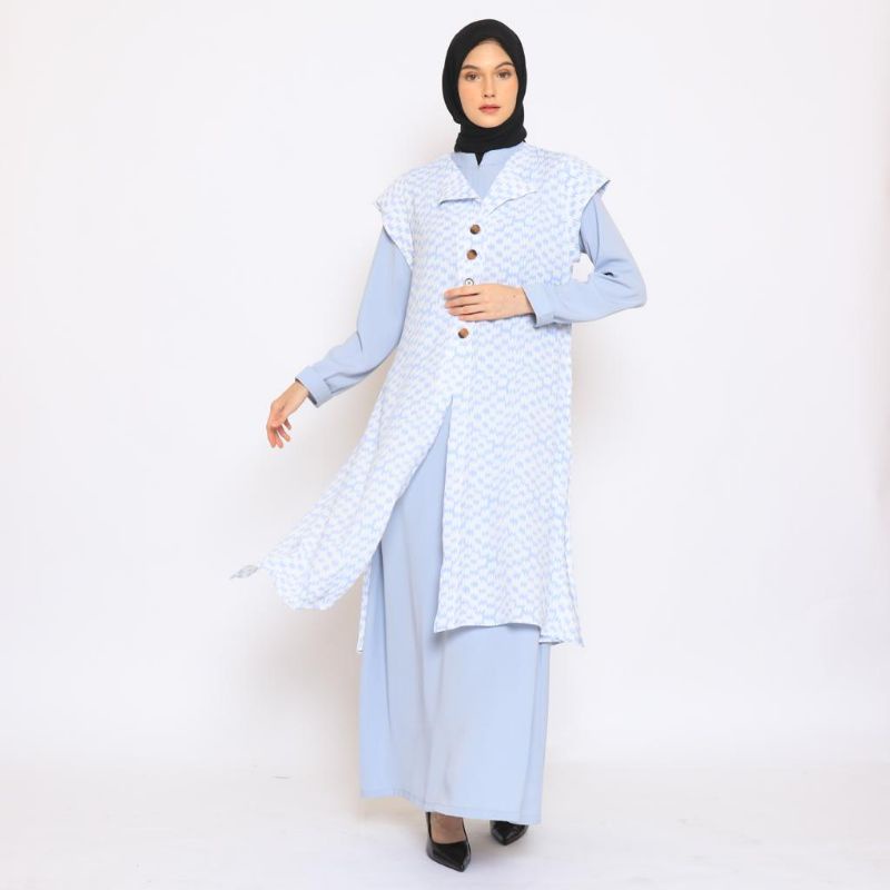 Jual Nasya Set Outer Biru | Shopee Indonesia