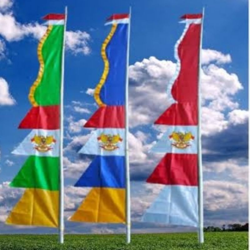 Jual Bendera umbul umbul kuda laut merah putih dan warna warni | Shopee Indonesia