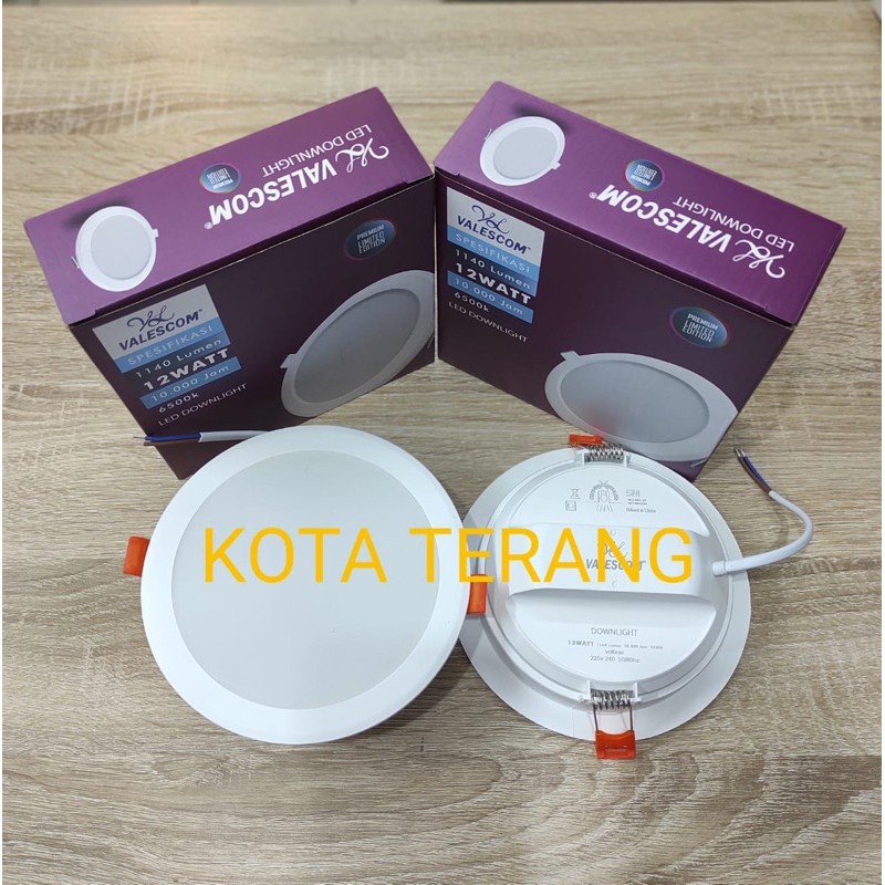 Jual Downlight Led Panel Plafon 12W 12 Watt Putih 5 inch Valescom | Shopee Indonesia
