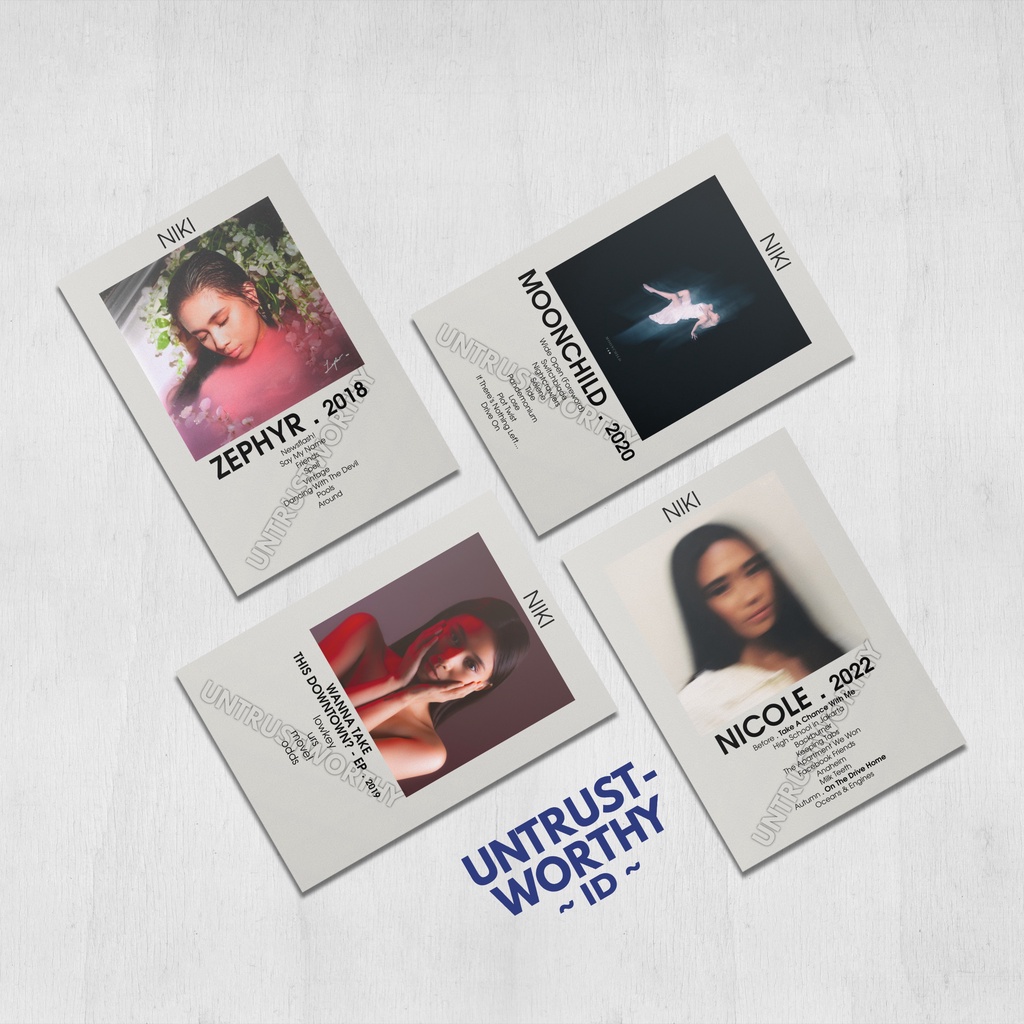 Jual Poster NIKI Album dan EP Ukuran A5 (4pcs) | Shopee Indonesia