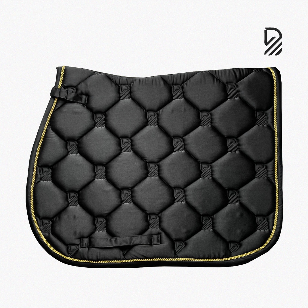 Jual Mine Satin Saddle Pad All Purpose/Size Cob - Black Gold | Shopee ...