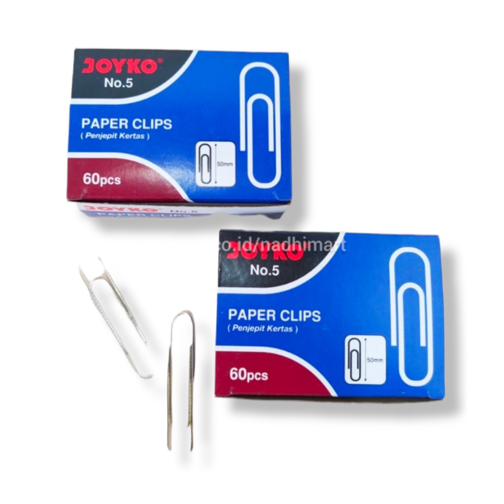 Jual JOYKO PAPER CLIP BESAR NO 5 / KLIP KERTAS / KLIP KERTAS BESAR ...