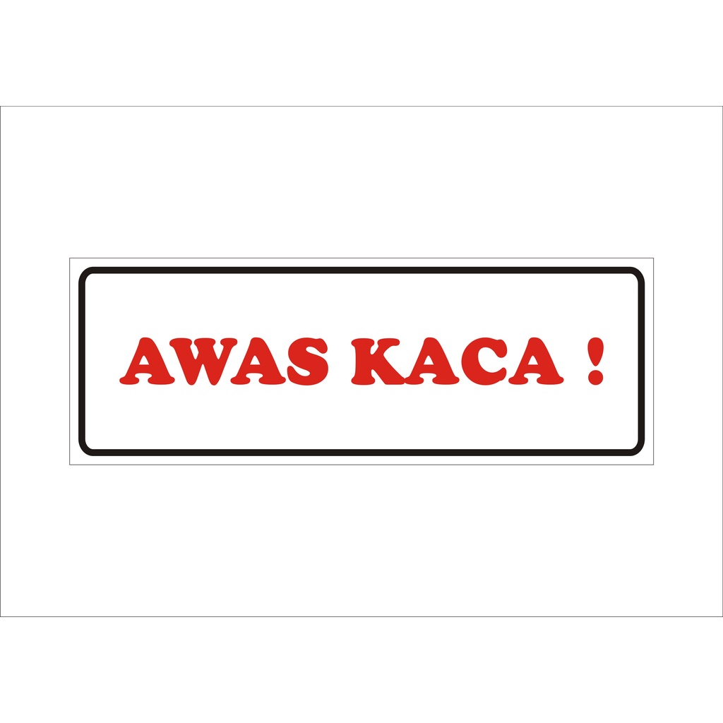 Jual STIKER / STICKER AWAS KACA | Shopee Indonesia