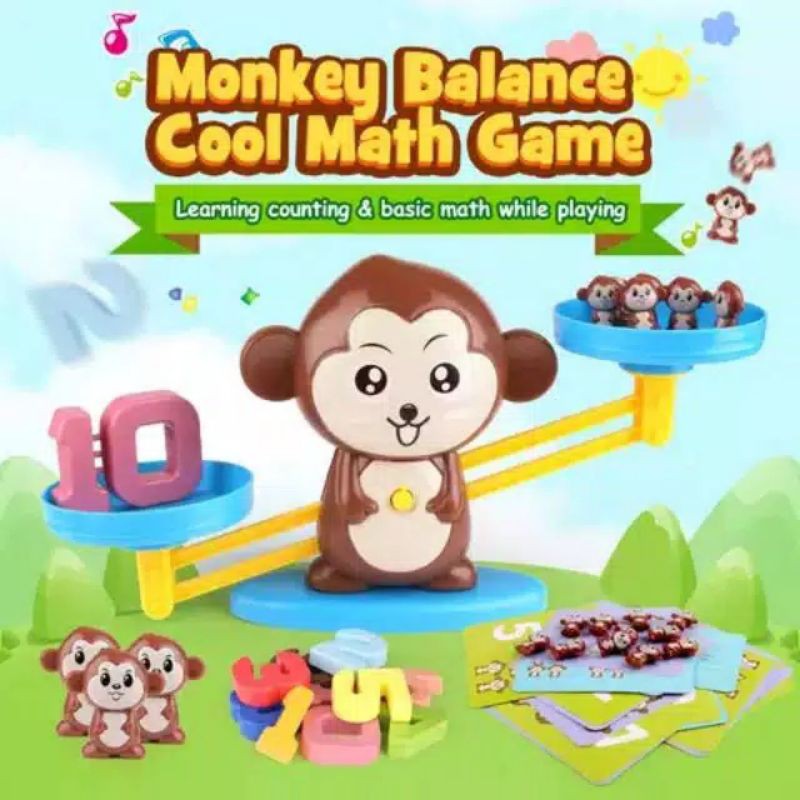 Jual Mainan Monkey Balance Cool Math Learning Counting and Basic Math ...