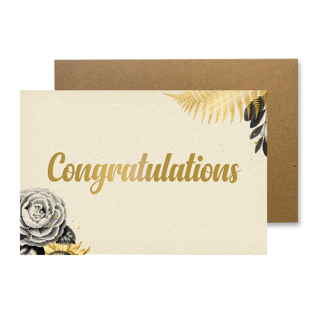 Jual Congratulations Congrats Greeting Card Kartu Ucapan Terharu Arts ...