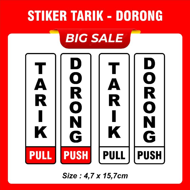 Jual Stiker Pintu Tarik Dorong Geser Vinyl | Shopee Indonesia