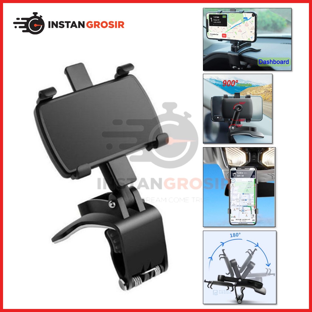 Jual Holder Mobil HD35 Stand Handphone Dudukan Hp Car Holder 3 in 1 ...