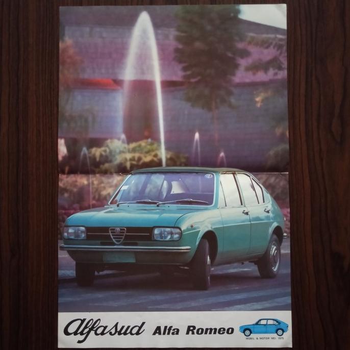 Jual Poster Mobil ALFA ROMEO Alfasud Asli Wall Decor Iklan Otomotif ...