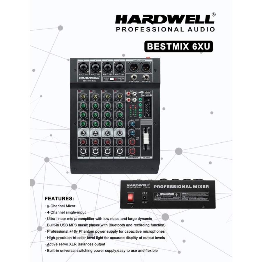 Jual Mixer Hardwell BESTMIX 6XU / Best Mix 6 XU ( 6 Chanel ) Original ...