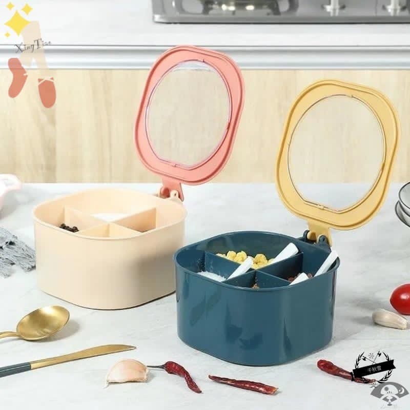 Jual ERCHAN Tempat Bumbu Kotak 4in1 | Shopee Indonesia