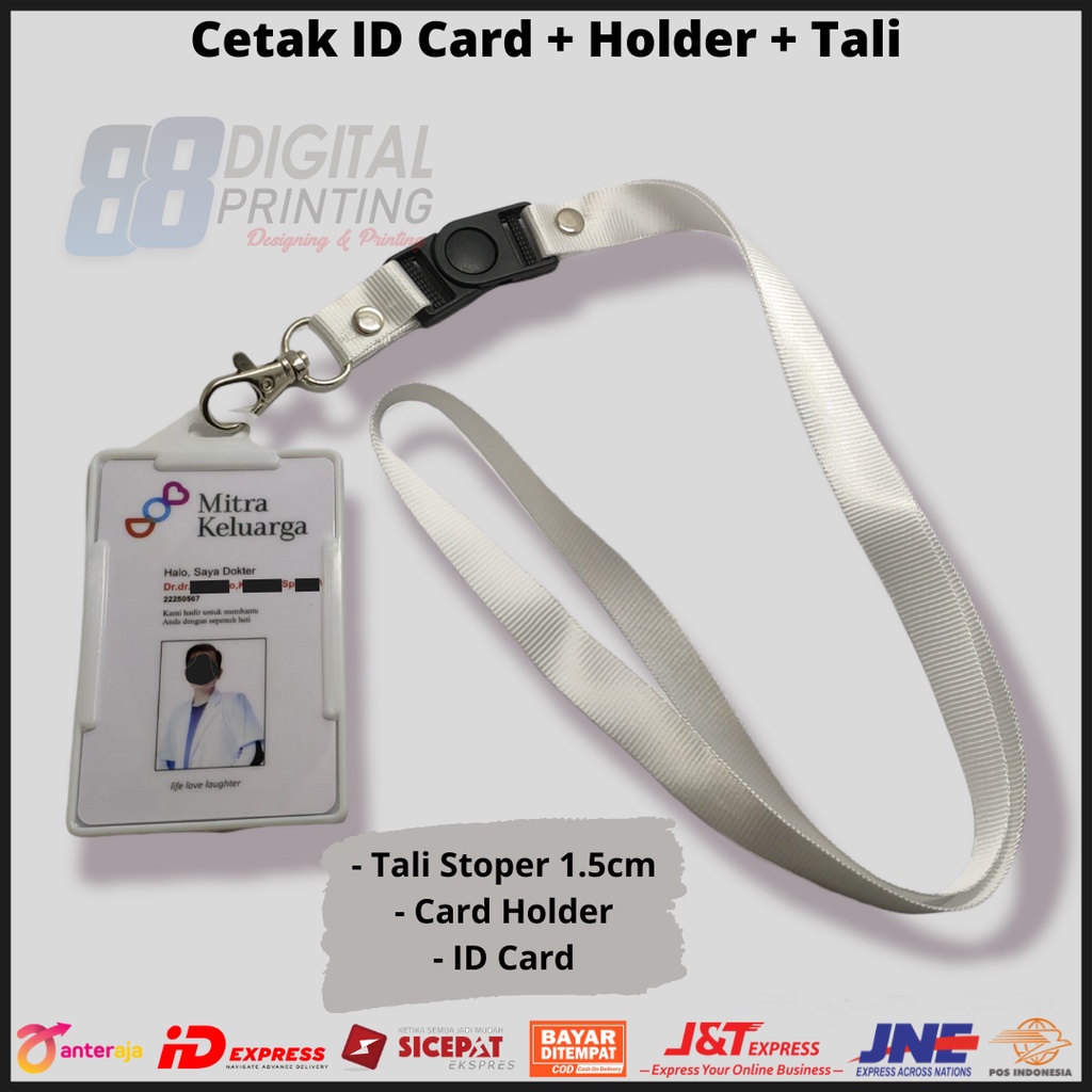 Jual Cetak Tanda Pengenal Karyawan ID Cardd Custom Name Tag | Shopee Indonesia