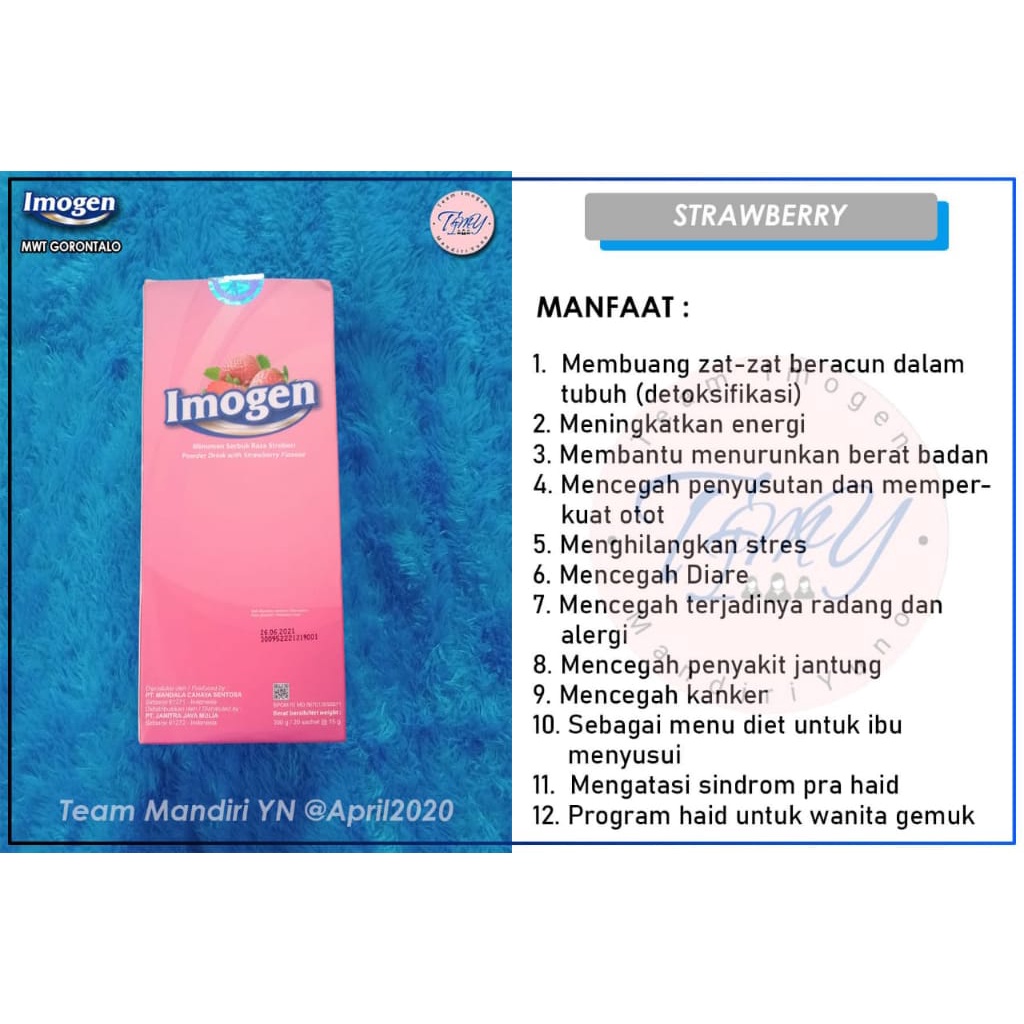 Jual Imogen strawberry ORIGINAL imogen strawbery imogen penurun berat ...