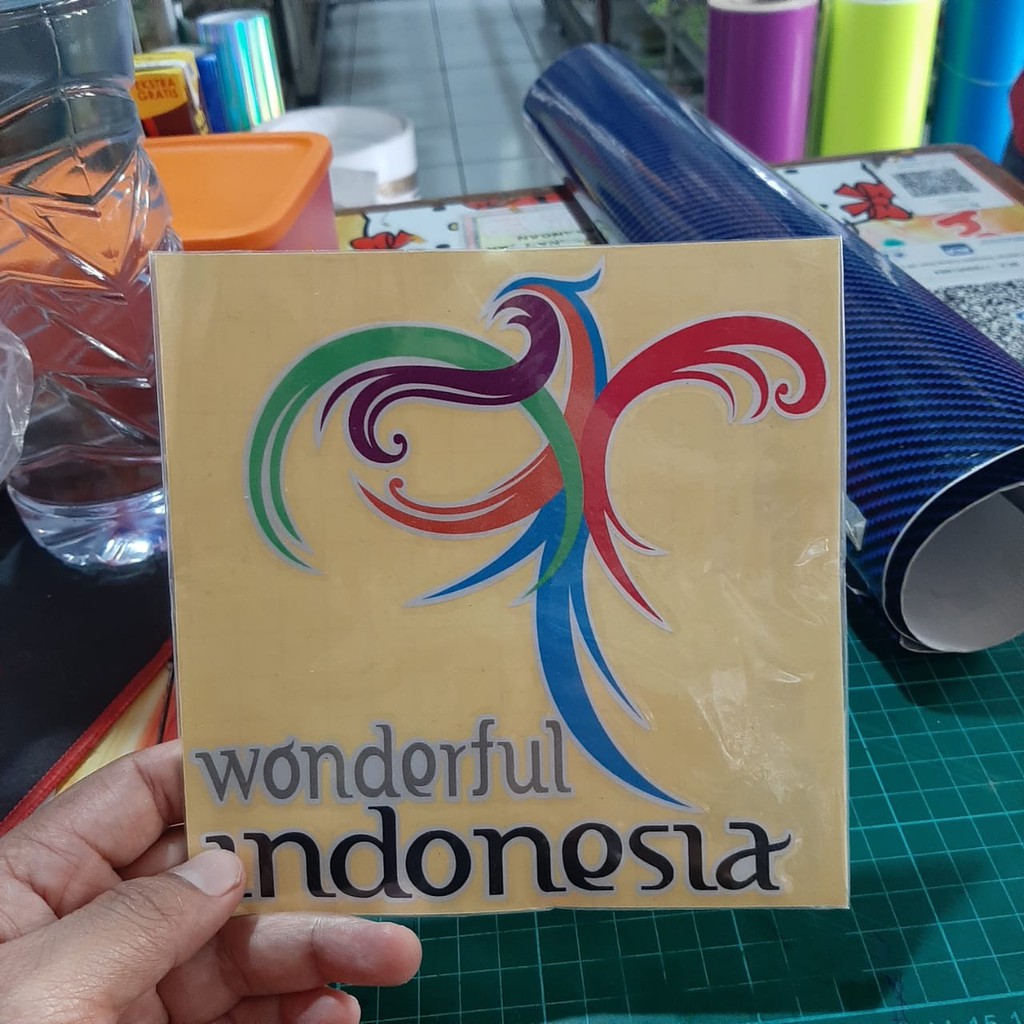 Jual Sticker cutting wonderfull indonesia Cutting sticker wonderful ...
