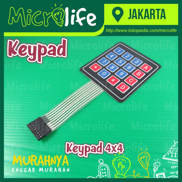 Jual 4x4 Membrane Keypad 16 Tombol Membran Arduino Raspberry Pi ...