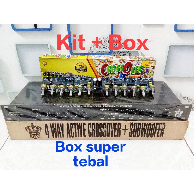 Jual Kit plus box crossover aktif 4 way subwoofer | Shopee Indonesia