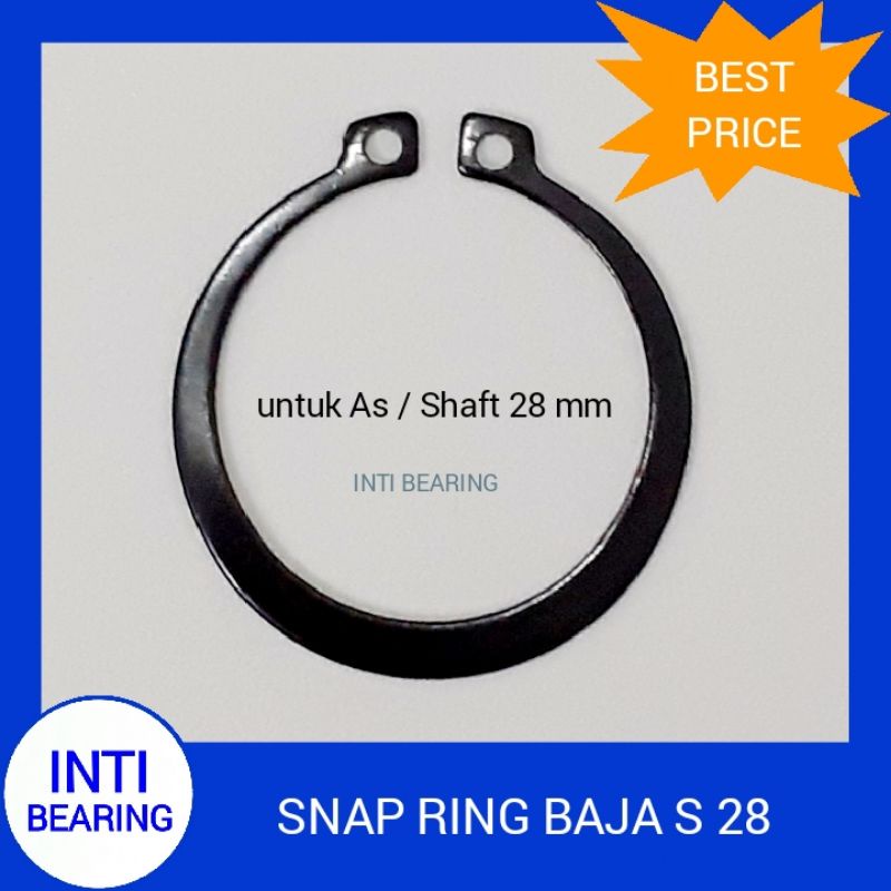Jual SNAP RING S28 S 28 S-28 AS 28 mm CIRCLIP KLIP PENGUNCI SNAPRING ...