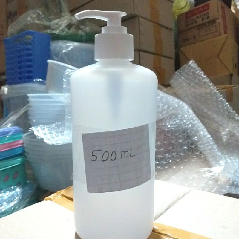 Jual botol hand sanitizer/botol plastik/botol serbaguna murah uk 500 ml ...