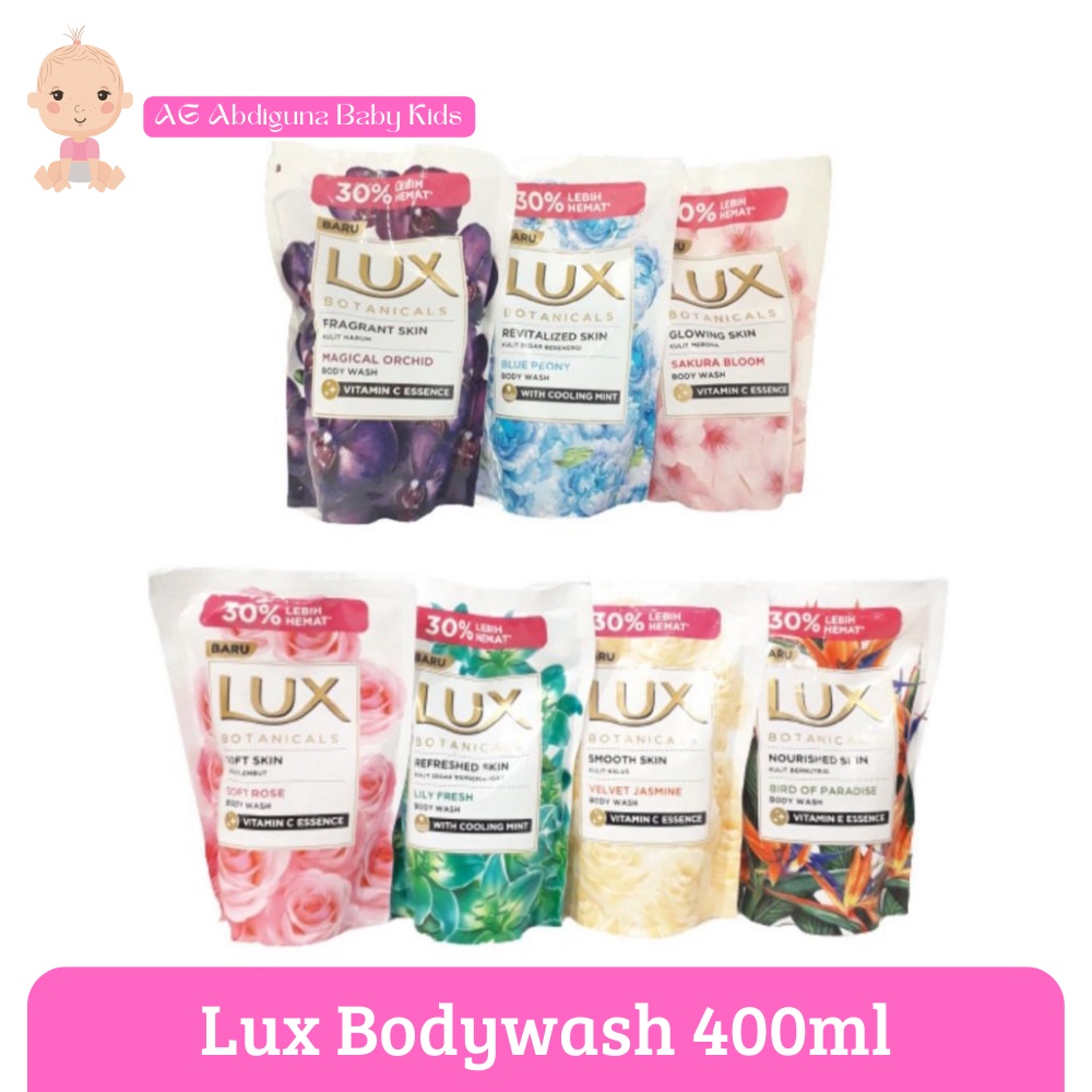 Jual Lux Bodywash Refil 400ml Sabun Mandi Cair Velvet Jasmine Magical Orchid Soft Rose | Shopee ...