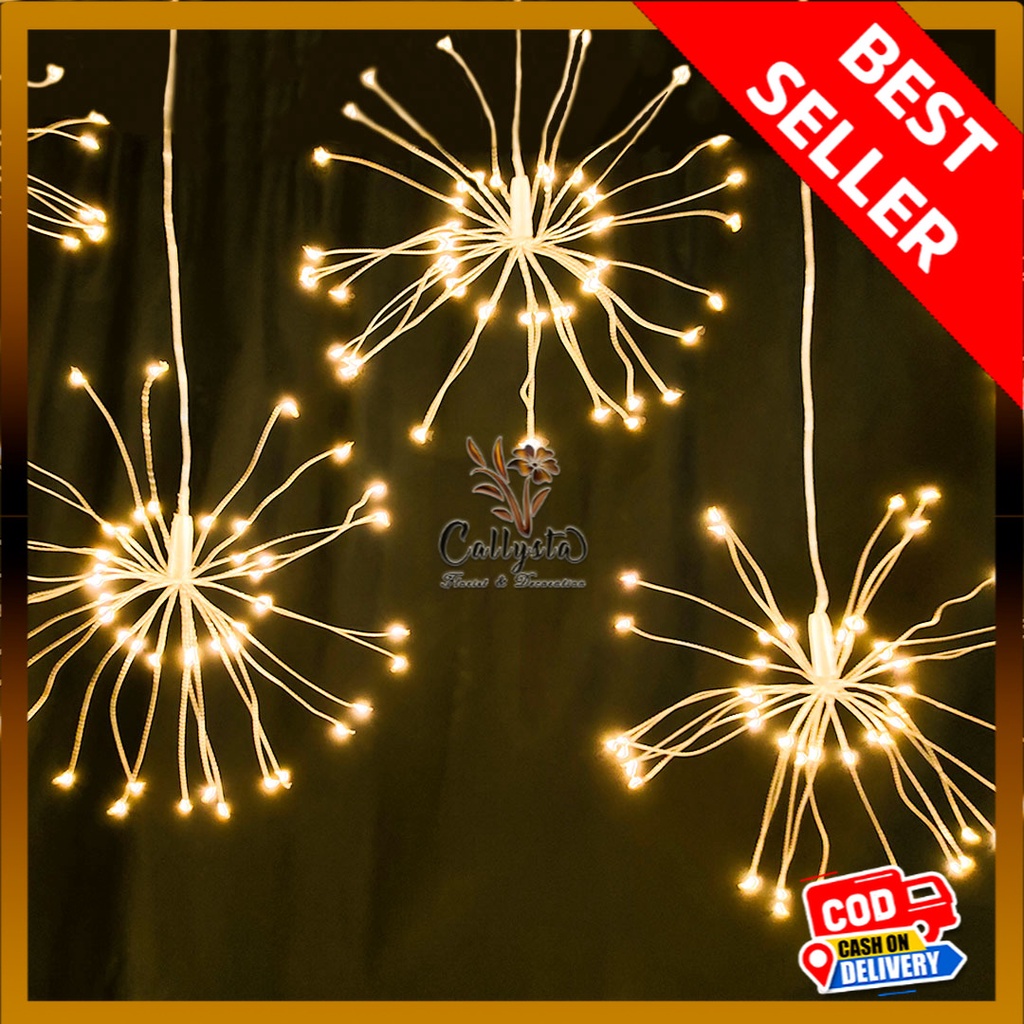 Jual Lampu Kembang Api Fireworks Model Laba-Laba1 Set isi 10 Gantung ...