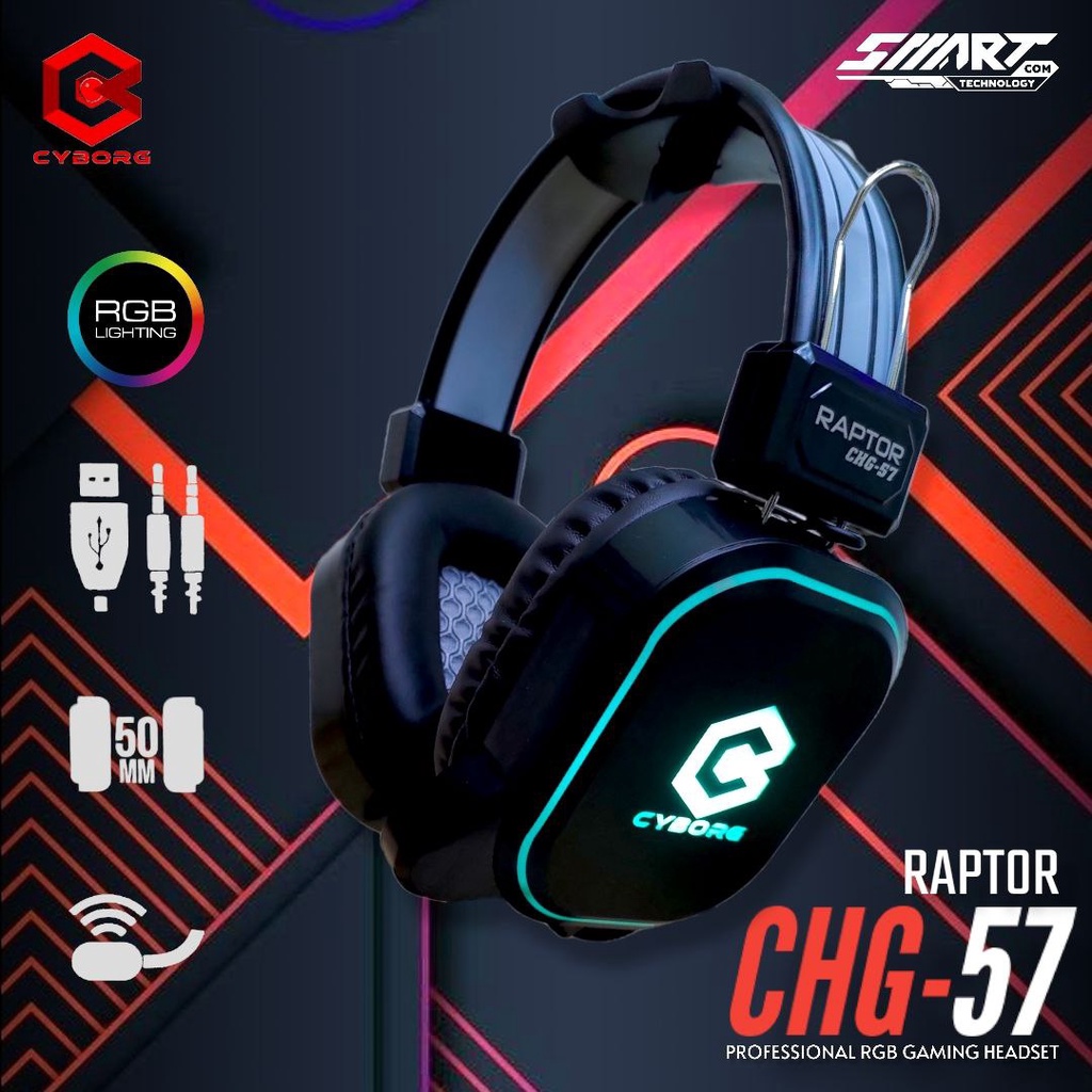Jual Headset Gaming Cyborg CHG - 57 Raptor | Shopee Indonesia