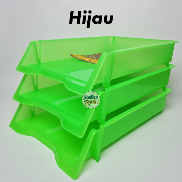 Jual (DAPAT 3 SUSUN) Rak Kertas / Rak Meja / Tempat File Dokumen / Rak ...