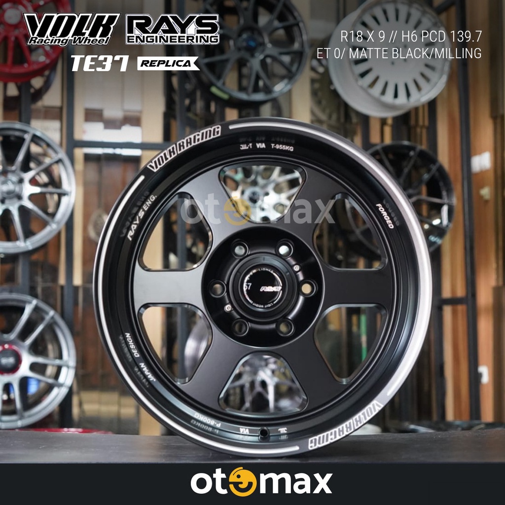 Jual Velg Mobil Volk Rays TE37 XT Ring 18 Matte Black Milling | Shopee Indonesia