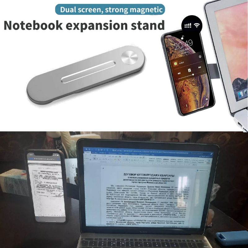 Jual Holder Stand Tempel Smartphone Laptop Adjustable Dual Screen ...