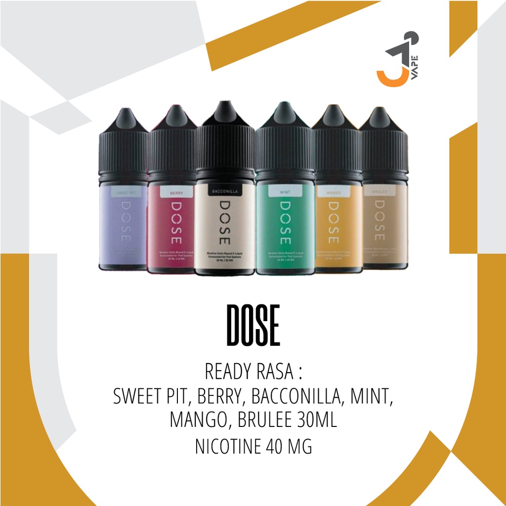 Jual DOSE SALT NICOTINE 30ML 40MG SALTNIC BY HEX E-LIQUID VAPORIZER ...