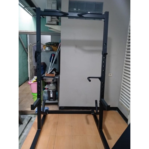Jual ALAT FITNESS SQUAT RACK+PULL DOWN+DIPPING | Shopee Indonesia
