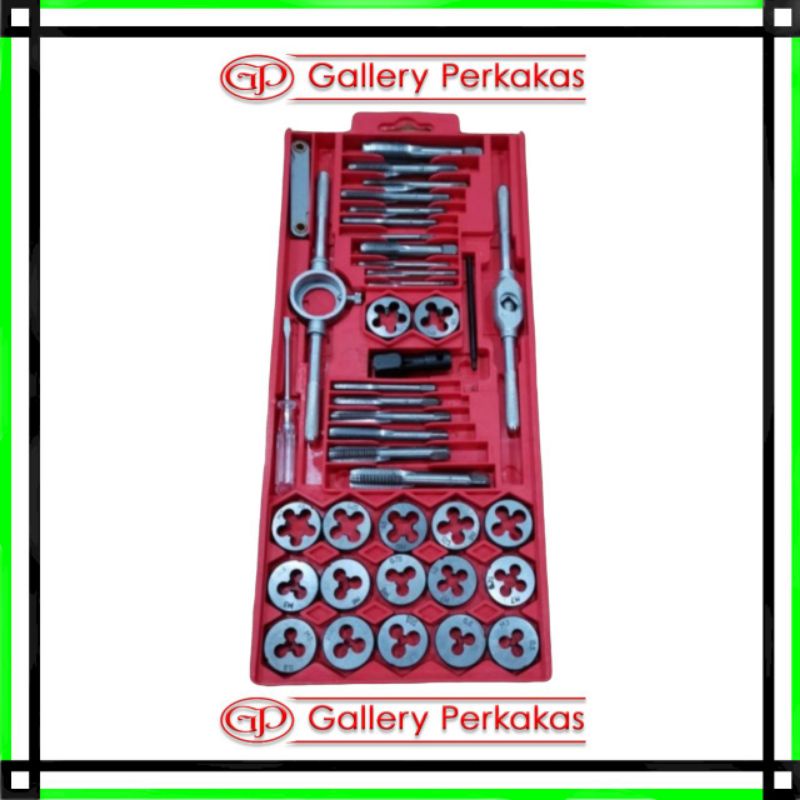 Jual Tap die set 40pcs alat tap senai baut set tap ulir 40pcs | Shopee ...