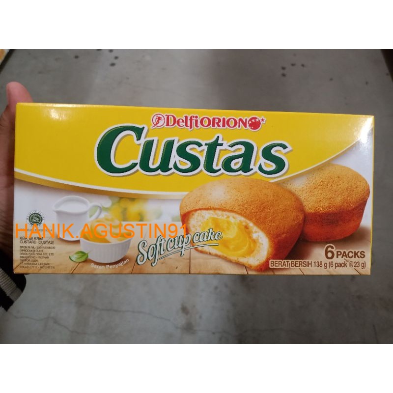 Jual Delfi orion custas softcup cake 138gram (isi 6pc) | Shopee Indonesia